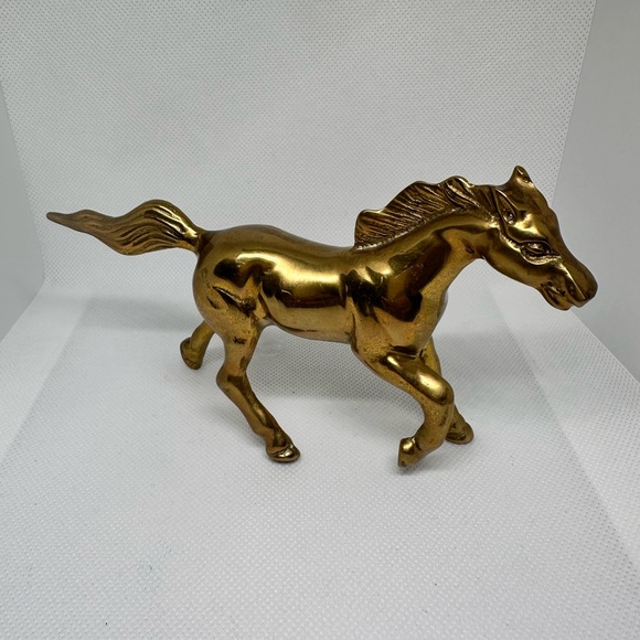 Accents | Vintage Mcm Solid Brass Mustang | Poshmark